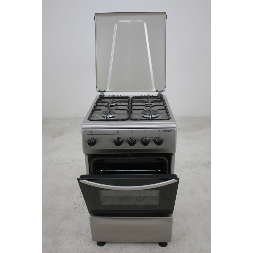 Hunor PB gázpalackos gáztűzhely, inox, fémtetővel, 50x60cm (FS5401MXZM LPG)