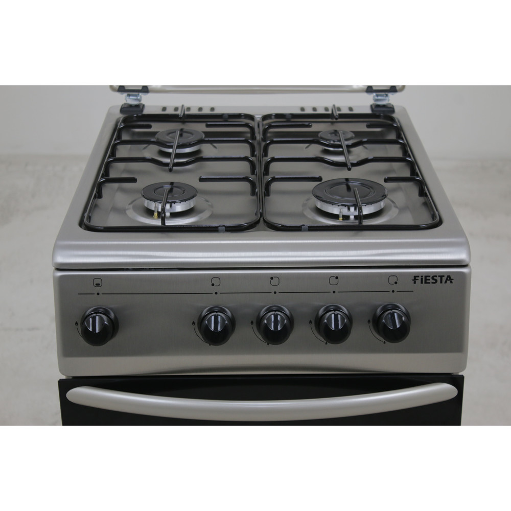 Fiesta PB gázpalackos gáztűzhely, inox, fémtetővel, 50x60cm (FS5401MXZM ...