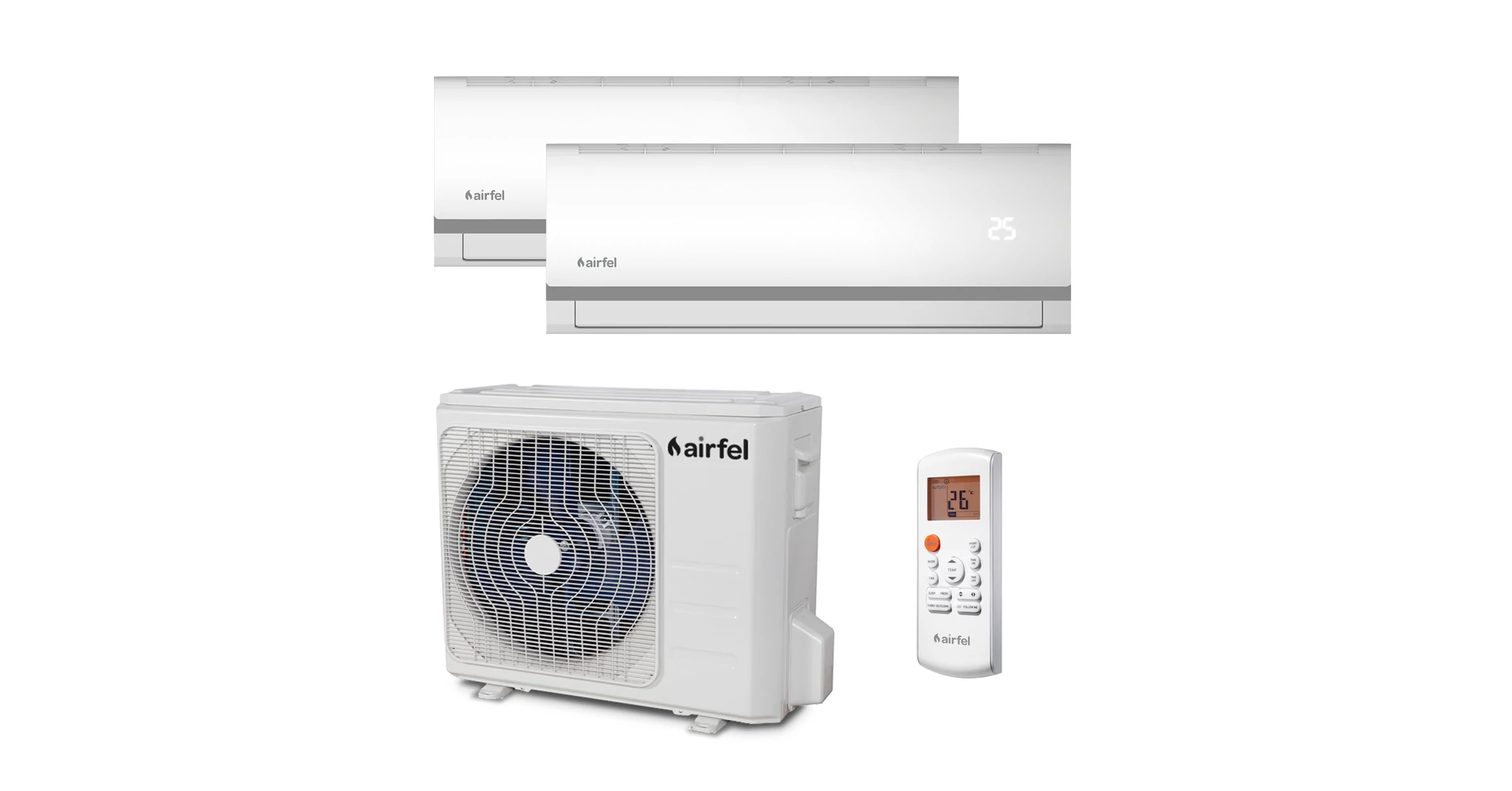 Airfel 2LMX50N / LTXM25NV1B / LTXM35NV1B (2,8kW + 3,6kW) inverteres ...