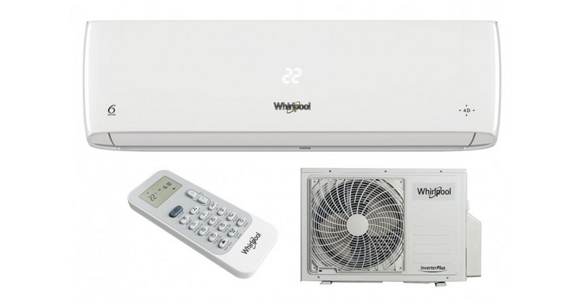 Whirlpool Spicr 312W inverteres split klíma 3,4 kW