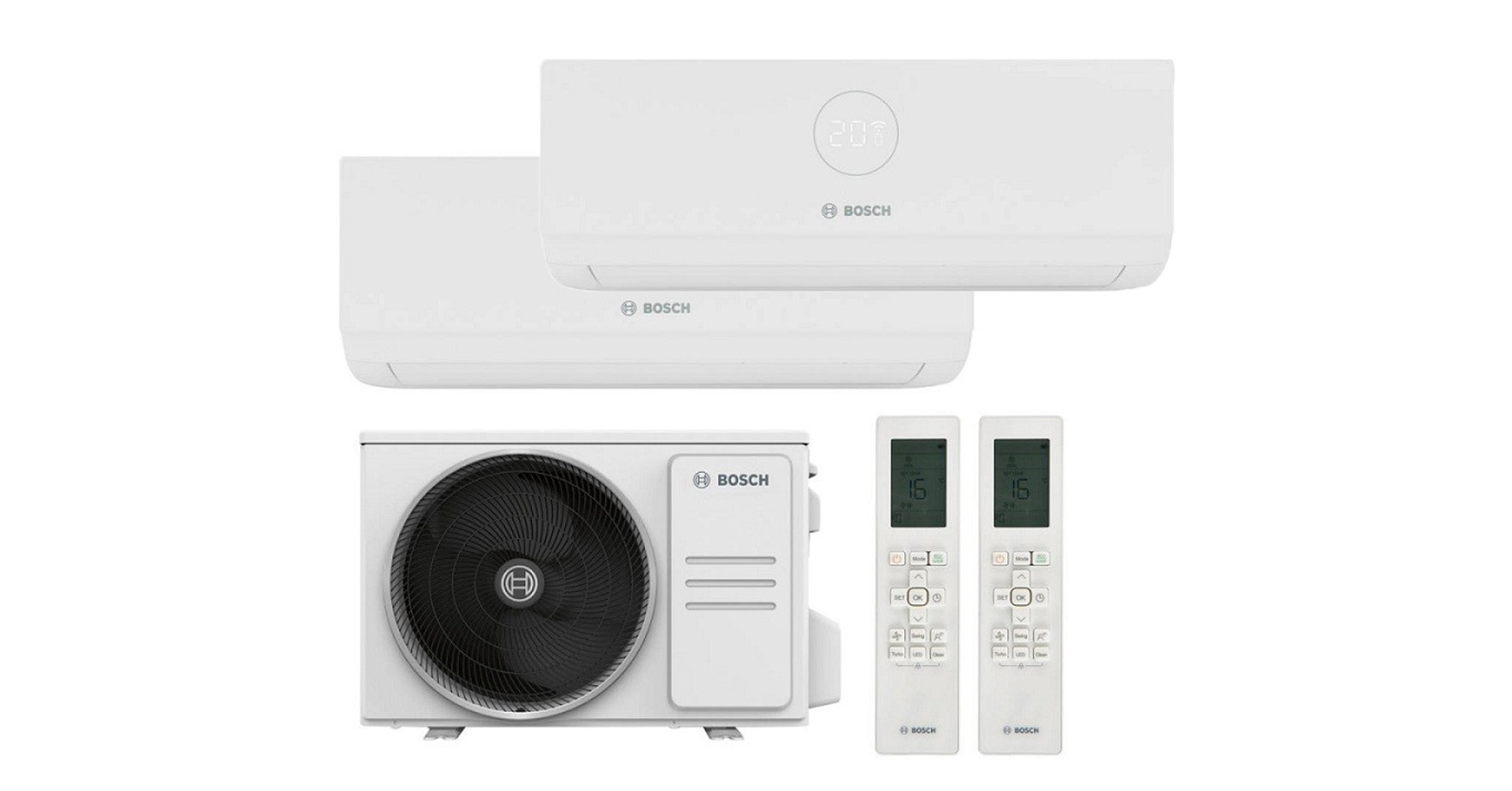 Bosch Climate 3000i dual set 5000MS 27OUE 35E + 35E inverteres split ...